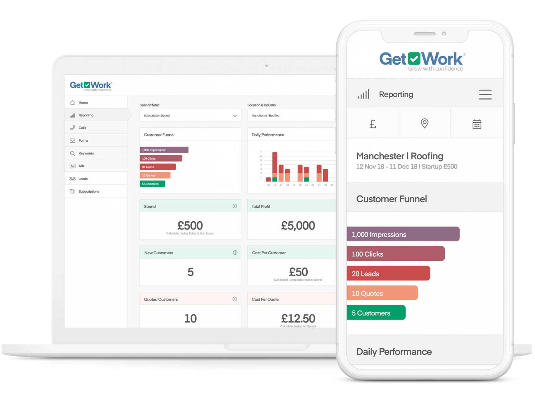 Get Work | Grow With Confidence | Job Leads For Tradesmen